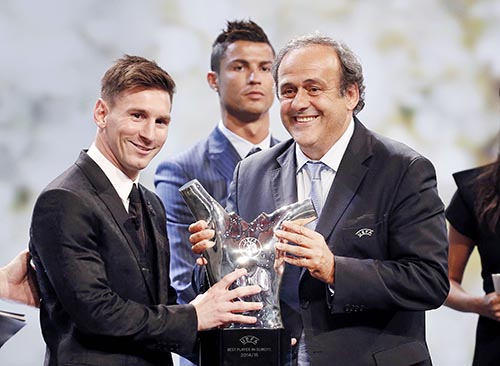 Football: Lionel Messi voted Uefa’s best player in Europe