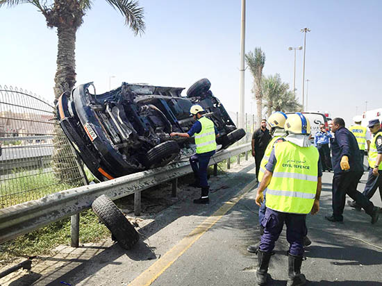 Bahrain News: Four injured in accident