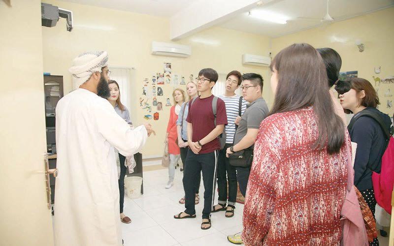 Oman: Students of eight nationalities studying Arabic at Sultan Qaboos ...