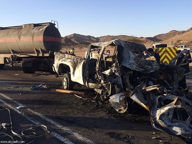 KSA: Five Saudi nationals burnt to death in horrific accident