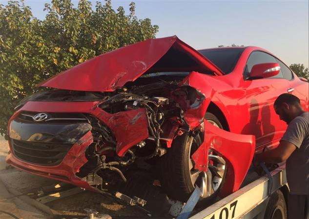 Bahrain News: Car accident on Shaikh Khalifa Highway