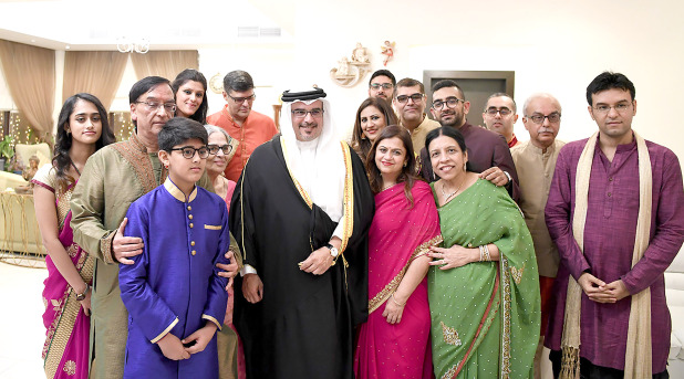 Bahrain News: PHOTOS: Crown Prince visits families to mark Diwali