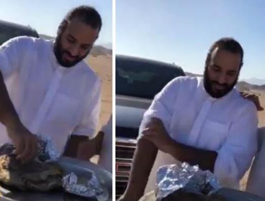 KSA: Video: Saudi Crown Prince eats traditional meal with locals in Tabuk