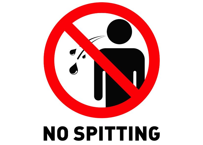 Letters: Stop spitting!