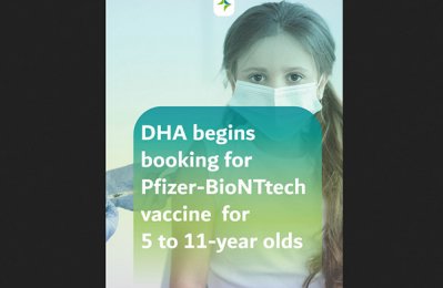 UAE Business: DHA offers Pfizer-BioNTech vaccine for kids aged 5-11