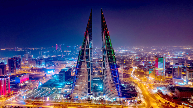 Bahrain News: Bahrain landmarks lit up in UAE flag colours