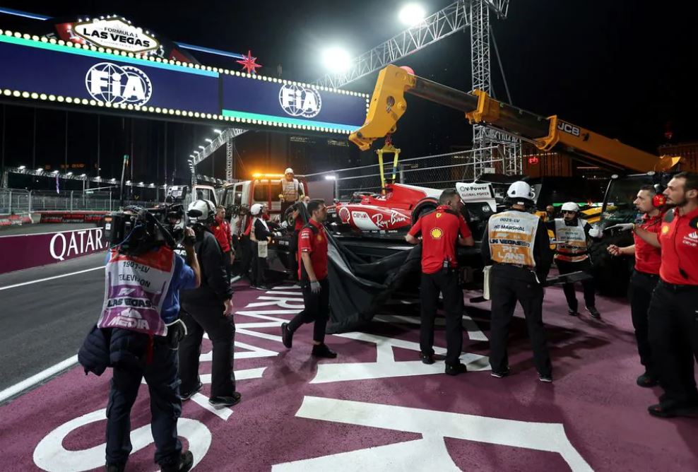 F1: Ferrari fastest in Vegas after manhole cover drama