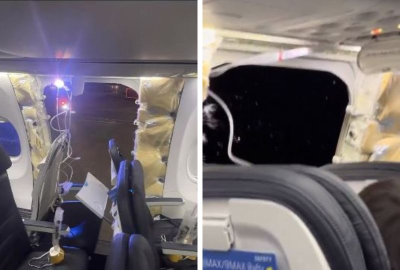 World News: Aircraft’s door blows out mid-air, Boeing 737 Max planes ...