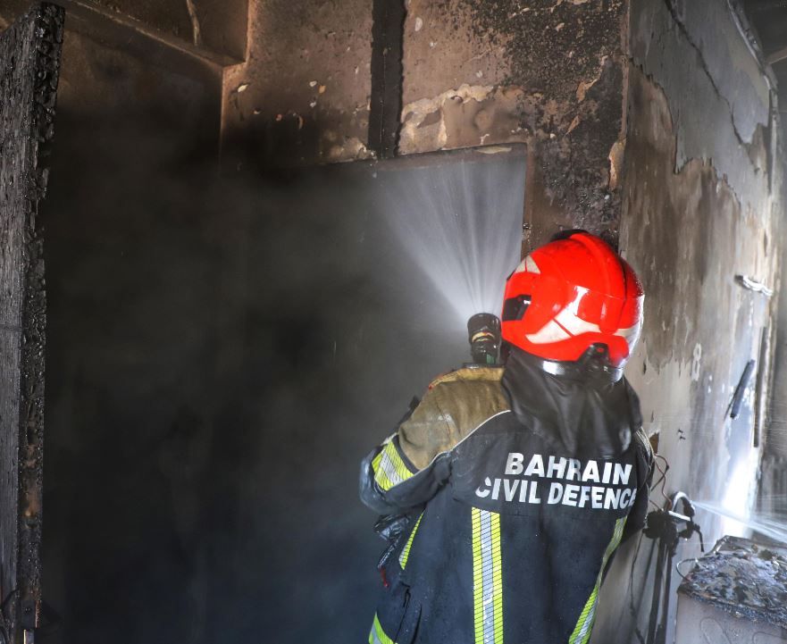 Bahrain News: Four people rescued from a house fire in Jid Ali