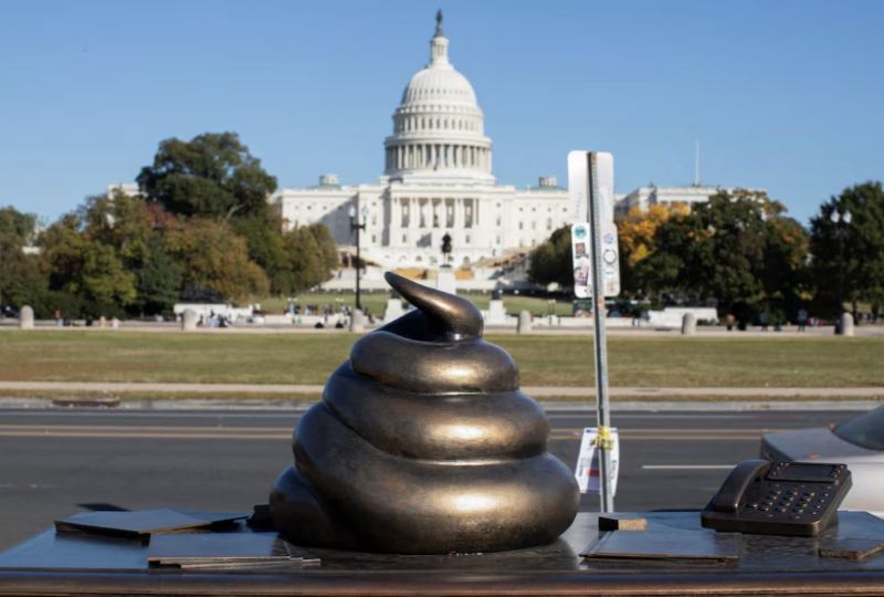 OMG: Poop-emoji statue near US Capitol evokes stain of Jan. 6 riot