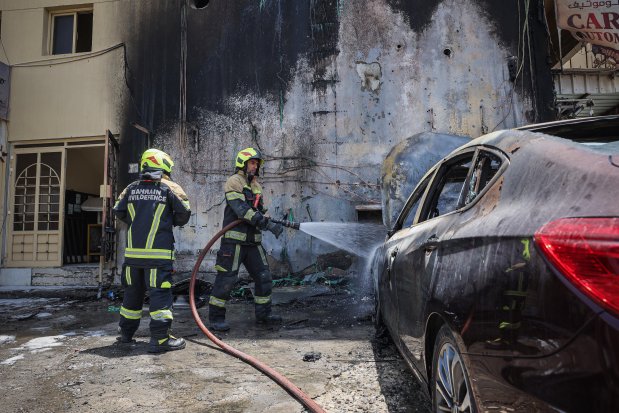 Bahrain News: Four rescued from building on fire